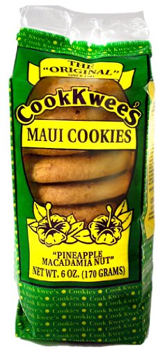 Amazon.com: PINEAPPLE MACADAMIA NUT COOKIE 6 oz - COOK KWEE MAUI ...