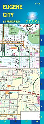 Eugene / Springfield, Oregon Pearl Map (Laminated): GM Johnson ...