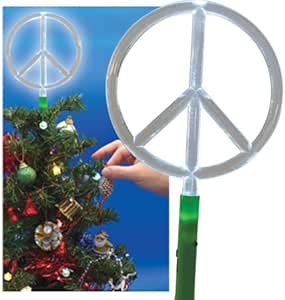 Amazon.com: DCI LED Peace Sign Tree Topper : Home & Kitchen