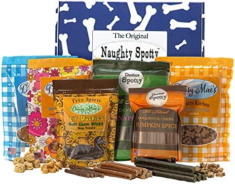 Amazon.com : Deluxe Dog Gift Box Basket with 4 Grain Free Gluten Free ...