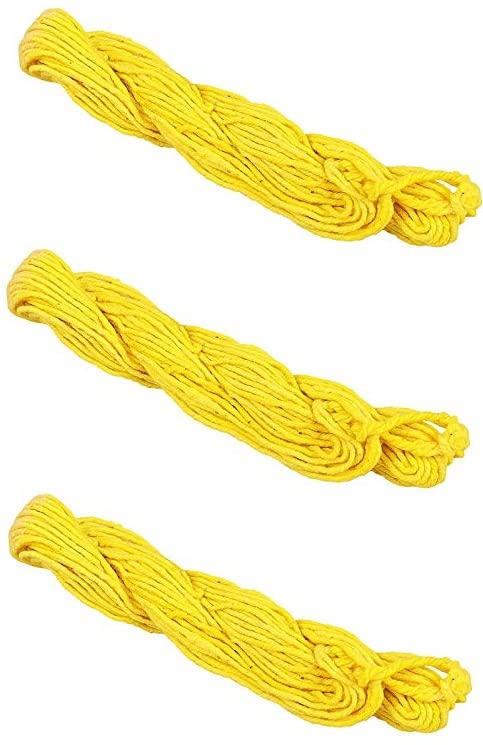 Jyokrish Handmade Brahmin Yellow Thread Janeu for Puja Made of Pure ...
