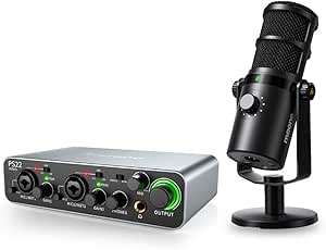 Amazon.com: MAONO USB Audio Interface for PC with XLR Dynamic ...