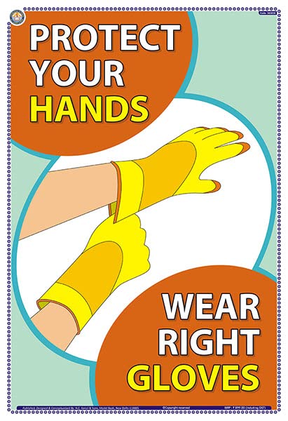 Buy SGS03E | TeachingNest | Wear the Right Gloves | English | 33x48 cm ...
