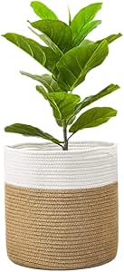 Hintyne Macetas De Interior con Cuerda De Yute Cesta para Plantas Cesta ...