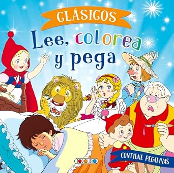 CLASICOS LEE COLOREA Y PEGA : AA.VV: Amazon.com.mx: Libros