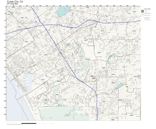 Buy Working s Zip Code Wall of Culver City, CA Zip Code Not Laminated ...