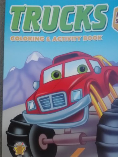 Trucks Humongous Coloring & Activity Pad Book (Includes Stickers ...