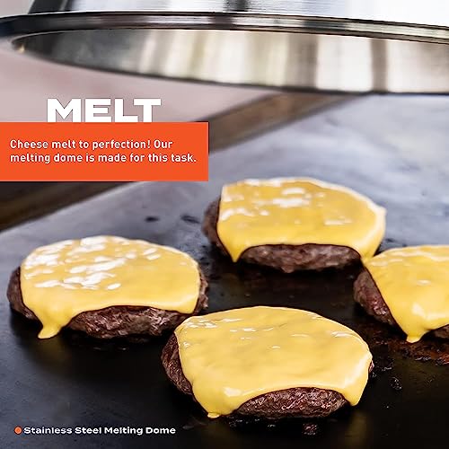 Burger Set, 9 inch Cheese Melting Dome &7 Inch Smashed Burger Press ...