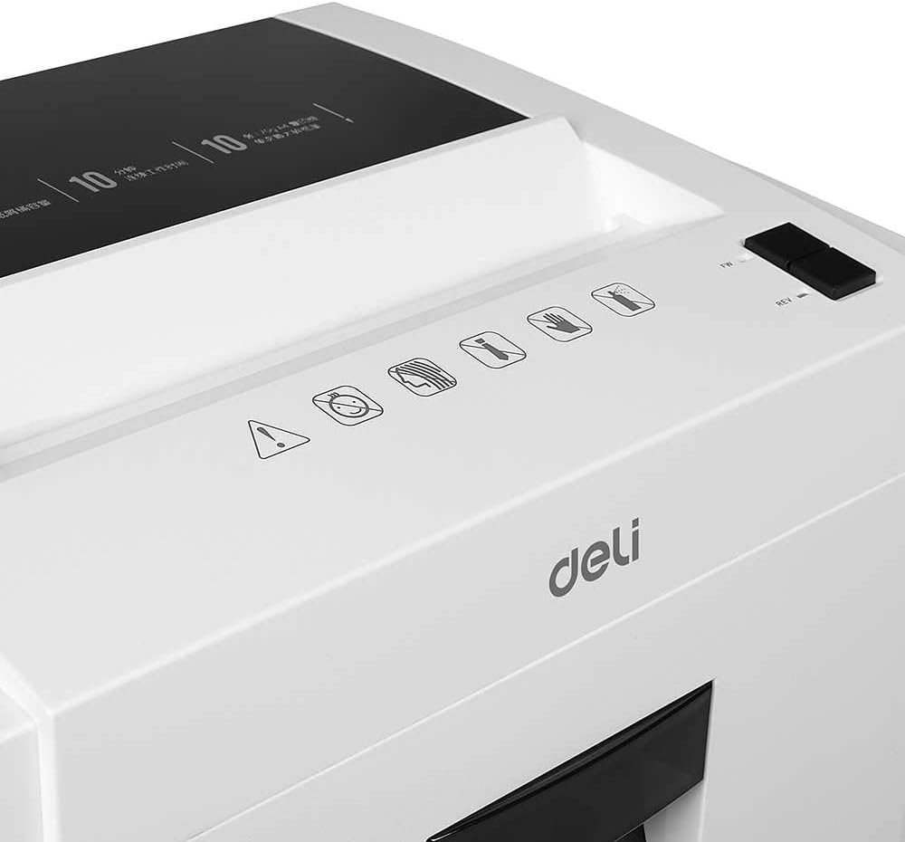 deli E9952 Deskside Document Shredder, 4 x 25 mm Cross-Cut, Feed Width ...