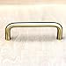 Satin Brass Cabinet Hardware Wire Handle Pull - 3 1/2" Inches Hole ...