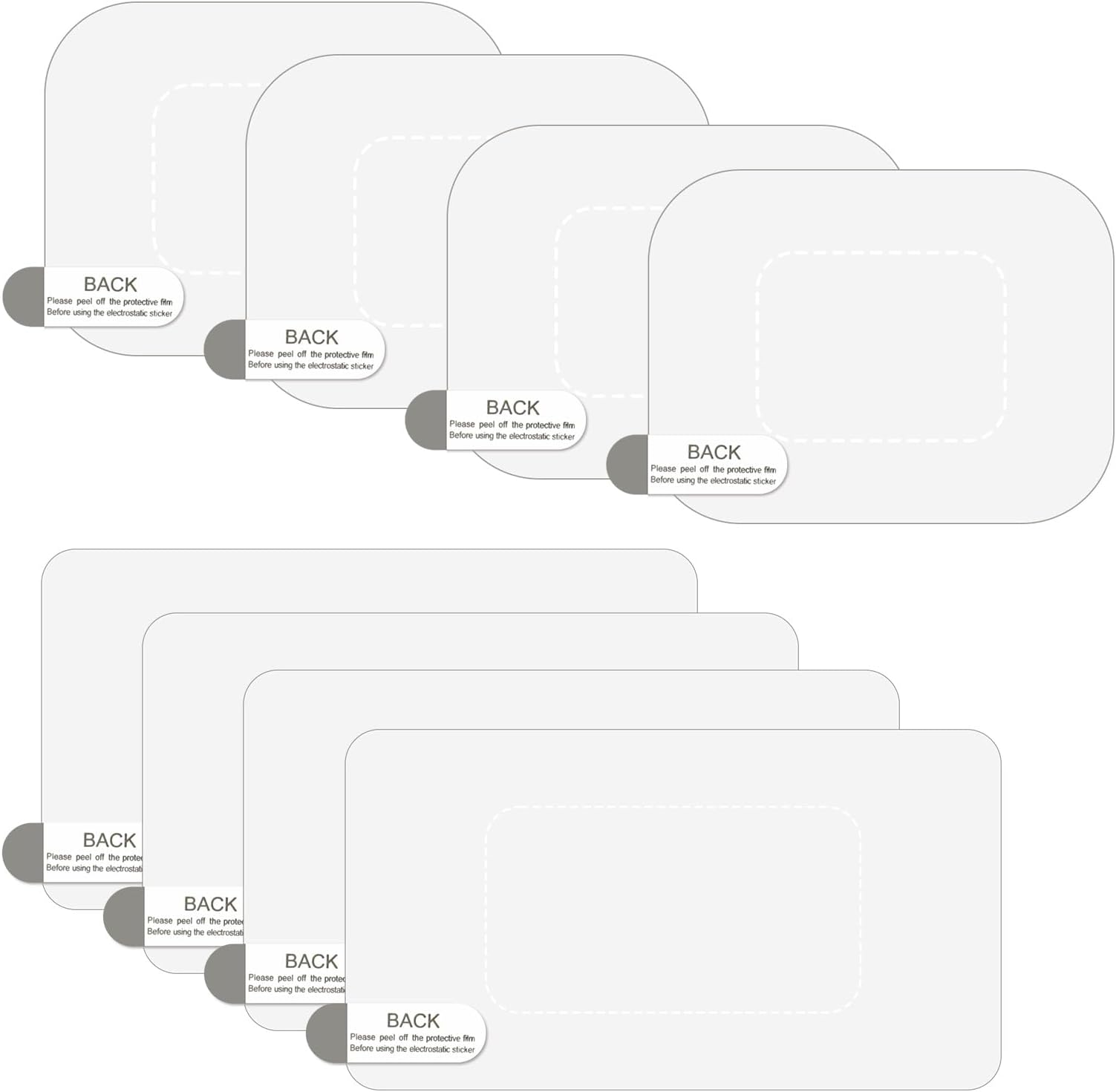 Amazon.com: Car Windshield Electrostatic Film and Double-Sided Sticker ...