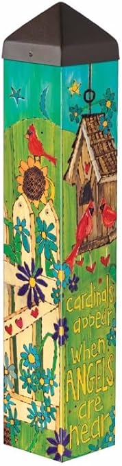 Amazon.com: Studio M Angels and Cardinal Birds Art Pole Outdoor ...