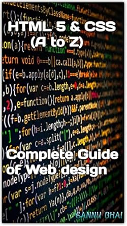 Html 5 & css complete guide of web designing and development book eBook ...