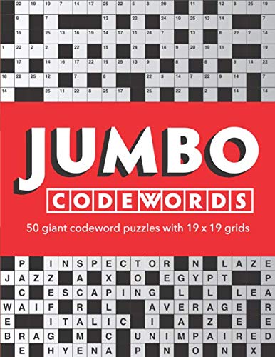 Jumbo Codewords: 50 giant codeword puzzles with 19x19 grids: Amazon.co ...
