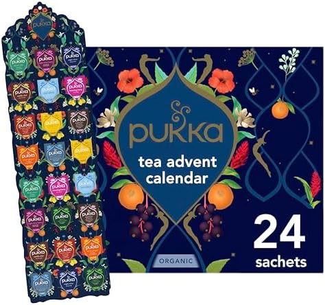 Amazon.com: Pukka Christmas Tea Sampler, Selection of 24 Delightful ...