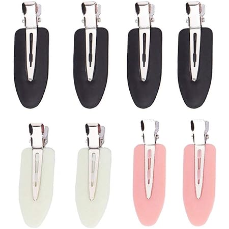 Amazon.com : 8 pieces No Bend Hair Clips, No Crease Hair Clips for Hair ...