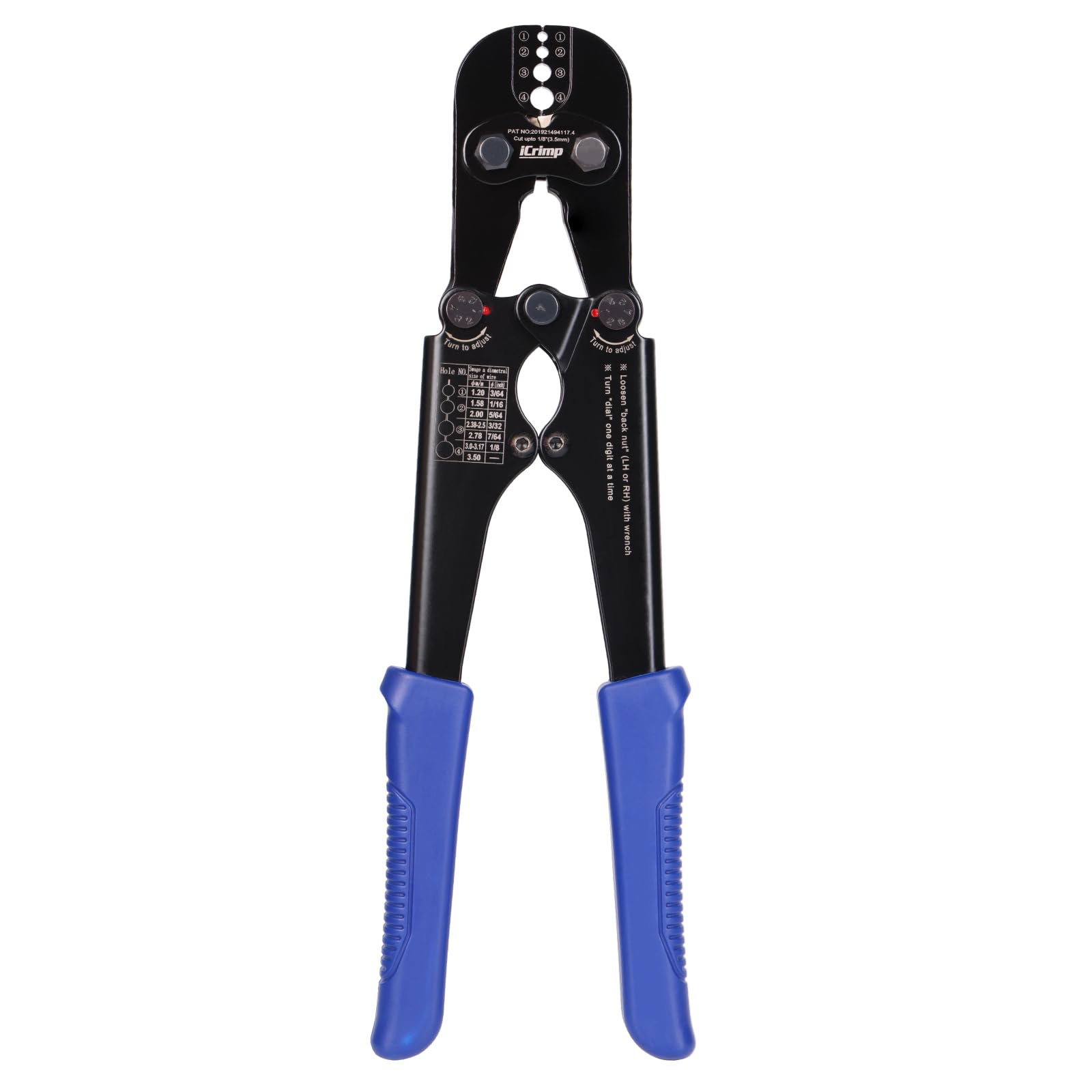 Icrimp Hand Swage Wire Rope Crimping Tool Compatible With Aluminum ...