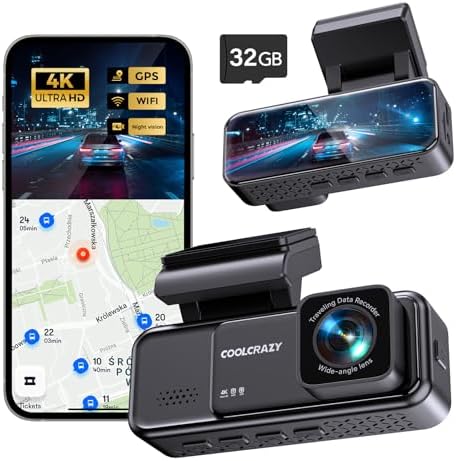 Amazon.com: Dash Camera for Cars, 8K Full UHD Dash Cam Front and Rear ...