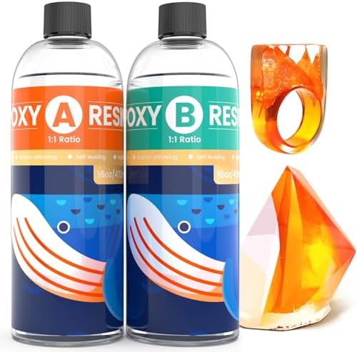 ISTOYO Epoxy Resin, 32oz/950ml Crystal Clear No Bubbles Epoxy Resin Kit ...