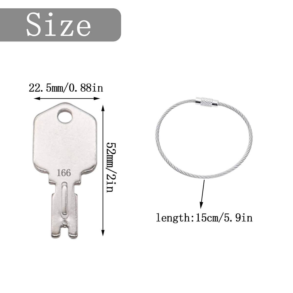 Snapklik.com : 10pcs 166 Forklift Ignition Keys Heavy Equipment Keys ...