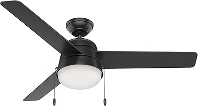 Hunter 59262 Cassius Ceiling Fan 52 inches Matte Silver - Amazon.com