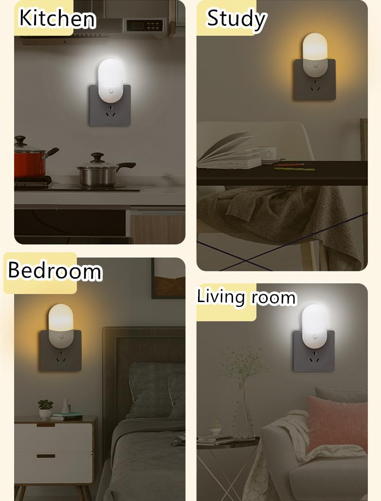 Snapklik.com : VinTopsh 6-Pack Led Night Light Plug Into Wall,Dimmable ...