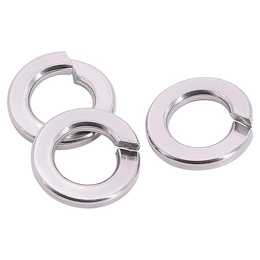M4 (100 pcs) Stainless Steel Spring Lock Washers, 304 Stainless Steel 18/8 Regular helical ...