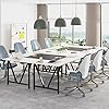 Amazon.com: Tribesigns 12FT Conference Table,4 PCS Large Rectangle ...