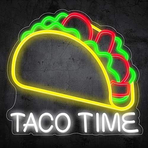 Amazon.com : QILAND Taco Neon Sign Super Bright Acrylic Handmade ...