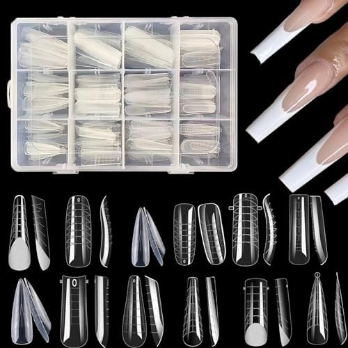 Amazon.com: 288PCS Dual Forms for Polygel Full Cover False Nail Tips ...