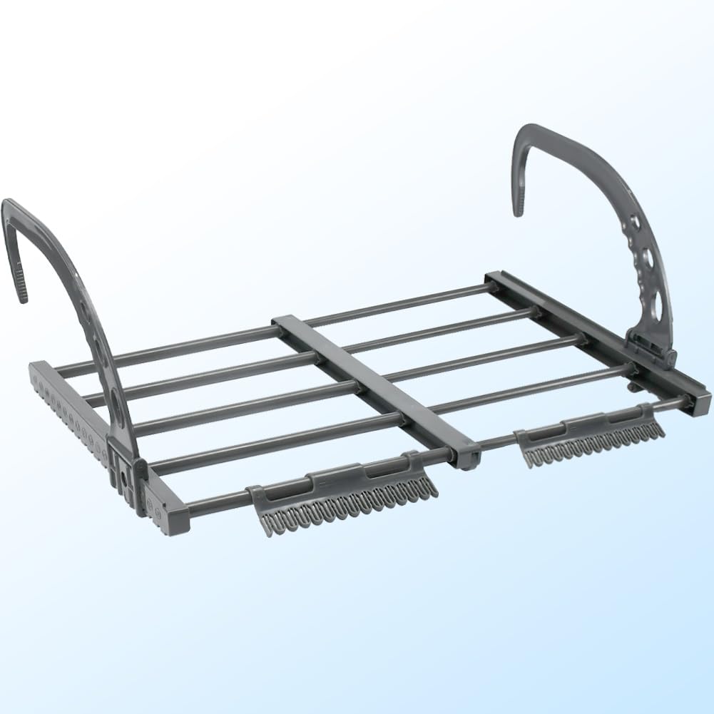 ADERTOS Radiator Clothes Airer Rack, 32-55cm Extendable Laundry Drying ...