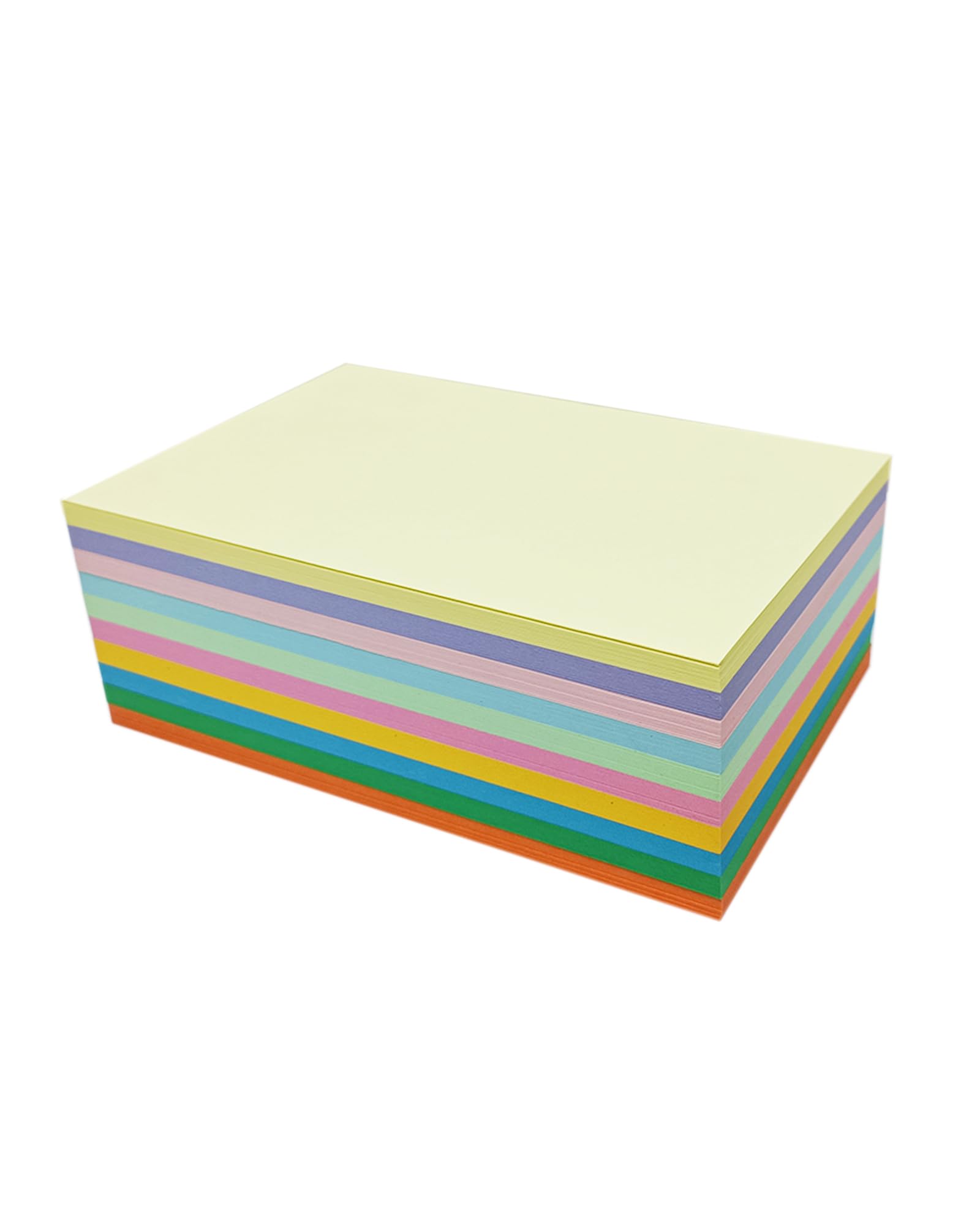 Amazon.com : Ezyaid Heavyweight Color Index Cards, Thick Unruled Flash ...