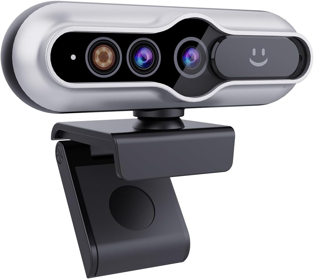 Amazon.com: 2K HD Webcam with Infrared Windows Hello Facial Recognition ...
