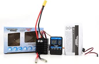 Amazon | Turbo Racing RCカー用Brushed ESC スピードコントローラー 80A 1:10/1:8ラジコンカー用 ...
