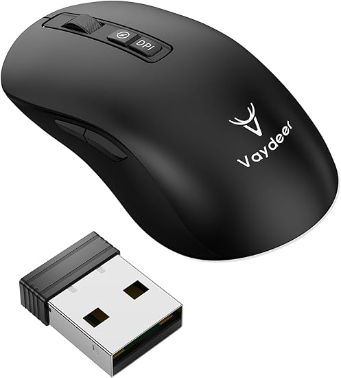 Amazon.com: Vaydeer Wireless Mouse Jiggler, 2.4G Wireless Mice with ...