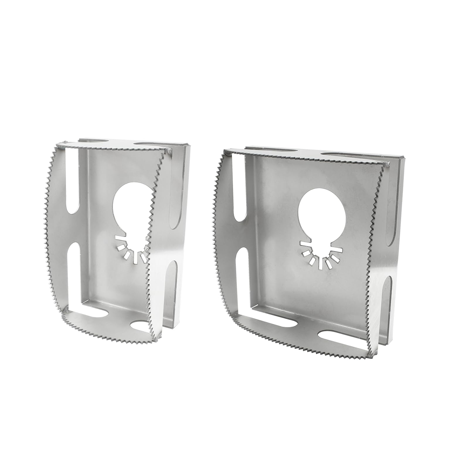 Biaungdo Square Slot Cutter, 2 Pcs Stainless Steel Outlet Cutout Multi ...