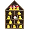 Amazon.com: TANG SONG 1 PC 11-Slot Wooden House-Shaped Mini Figures ...
