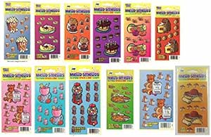 Mello Smello Set of 12 Scratch & Smell Sticker Sheets (Baby Powder Blue ...