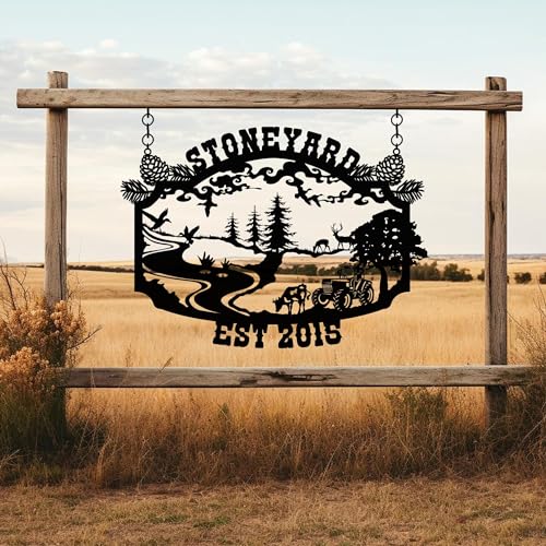 Amazon.com: Custom Metal Signs | Personalized Farm House Metal Sign ...