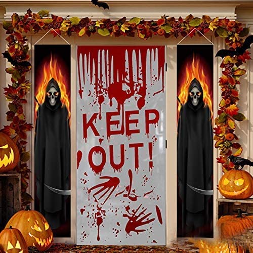 Buy RSAAUD® Halloween Window Decorations Zombie Posters, Giant Bloody ...