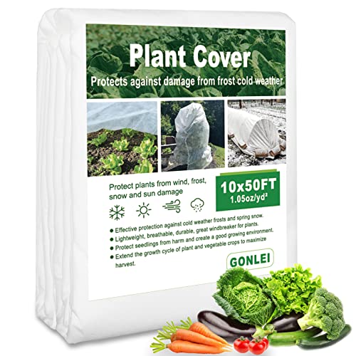 Snapklik.com : GonLei Plant Covers Freeze Protection 10x50ft1.05 Oz/yd2 ...