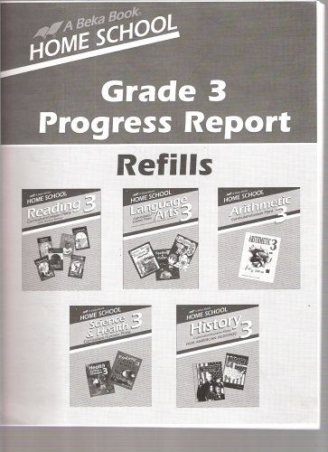 Grade 3 Progress Report Refills (Home School): unknown author: Amazon ...