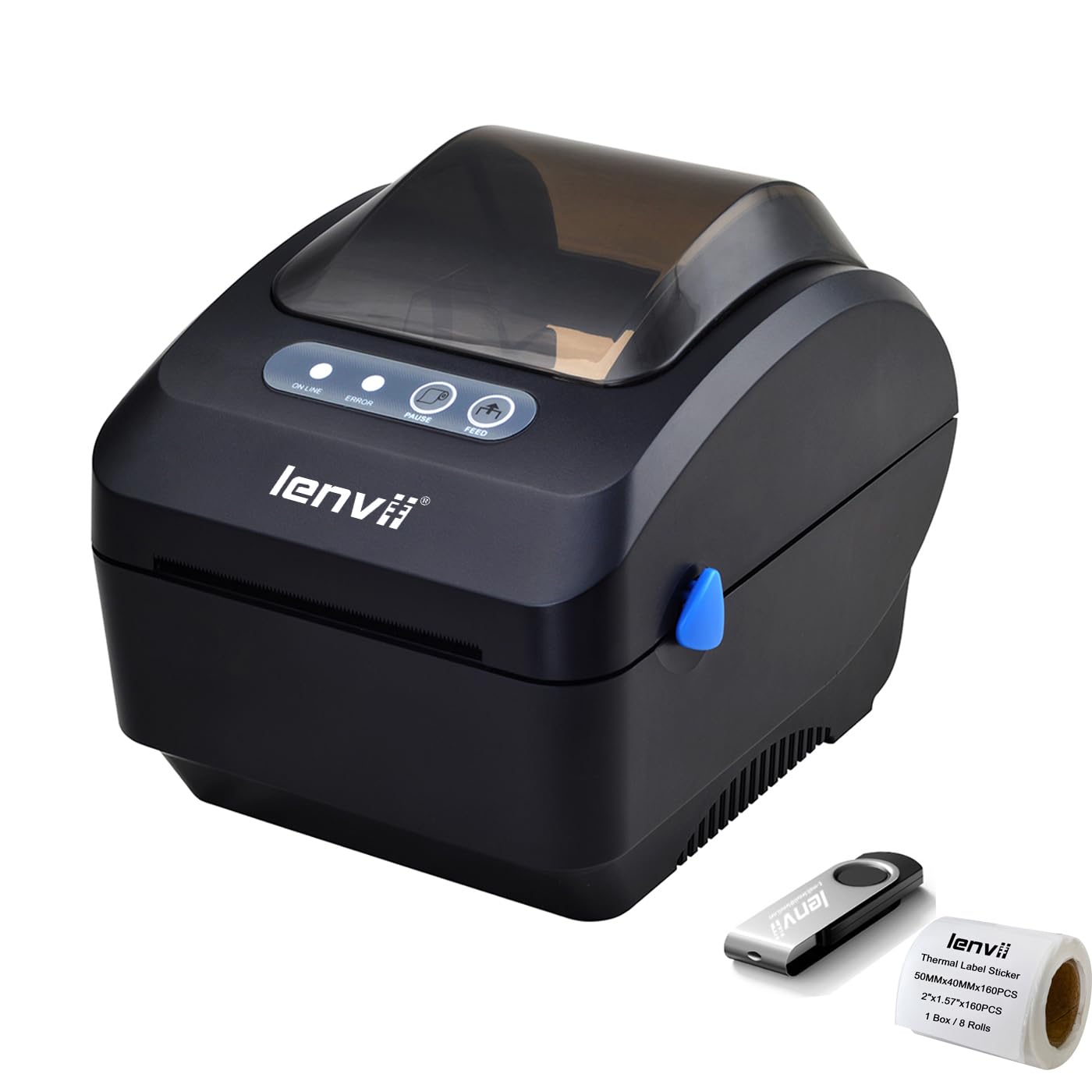 LENVII 3 Inch Thermal Label Printer | 80MM Barcode Printer Suitable for ...