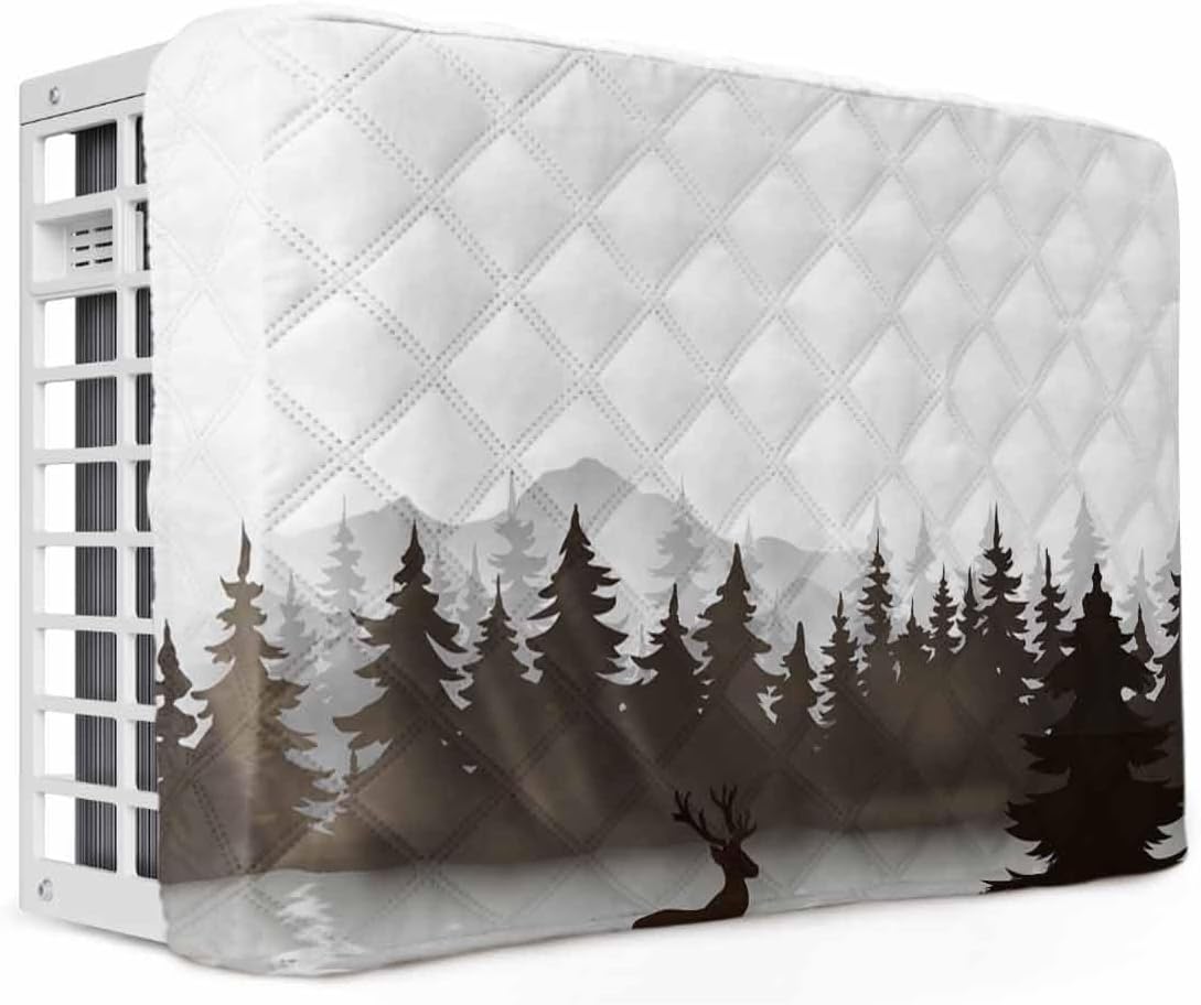 Amazon.com: Dear Forest Indoor Air Conditioner Cover for Window Units ...