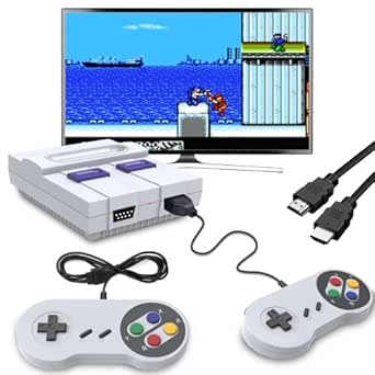 Amazon.com: Retro Classic Game Console Built-in 821 Classic Games Plug ...