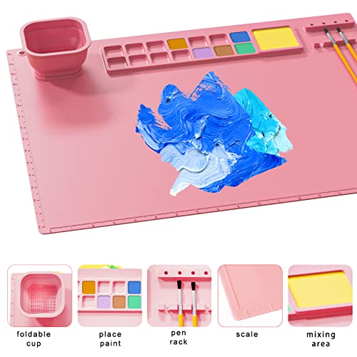 Snapklik.com : Silicone Painting Mat, 21x18 Inch Silicone Craft Mat For ...
