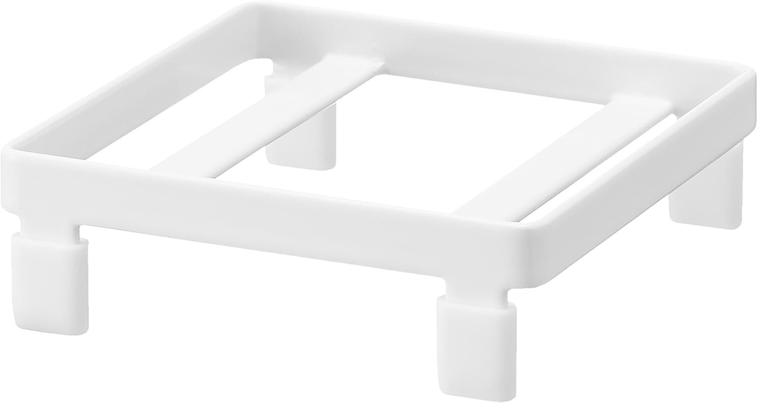 Amazon.co.jp: 山崎実業(Yamazaki) ソープディスペンサー ラック ホワイト W9.2×D9.4×H2.7cm タワー tower 浮かせる収納 ヌメリ防止 10203 ...