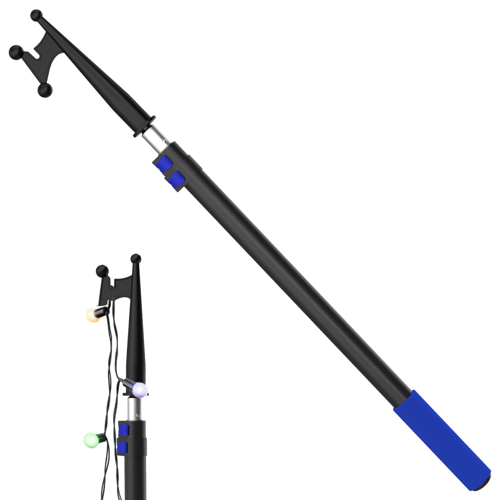 Telescoping Boat Hook Pole - Boat Hook for Docking with Aluminum ...