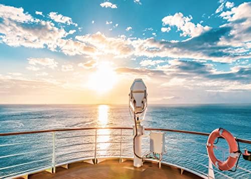 Amazon.com : BELECO 7x5ft Fabric Cruise Ship Backdrop Ship Deck Yacht ...