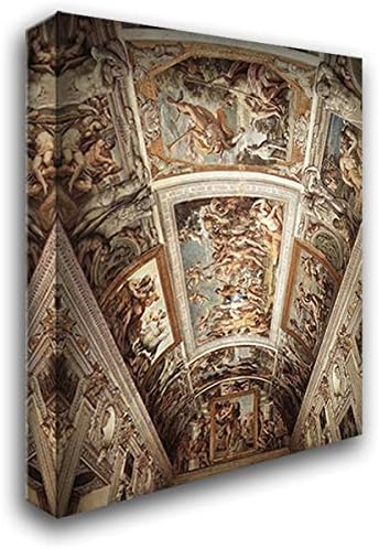 Amazon.com: Farnese Ceiling Fresco 20x24 Gallery Wrapped Stretched ...